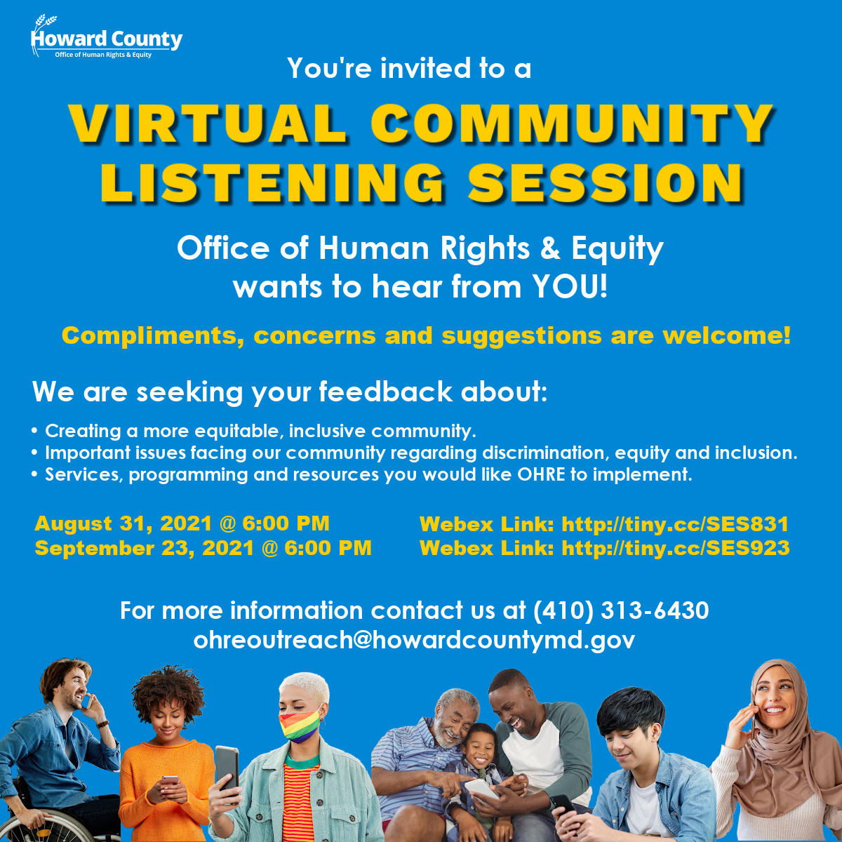 OHRE Virtual Community Listening Session | Howard County